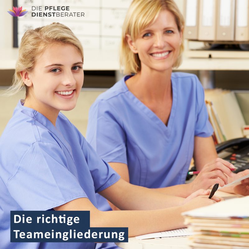 Die richtige Teameingliederung - Die PflegedienstProfis