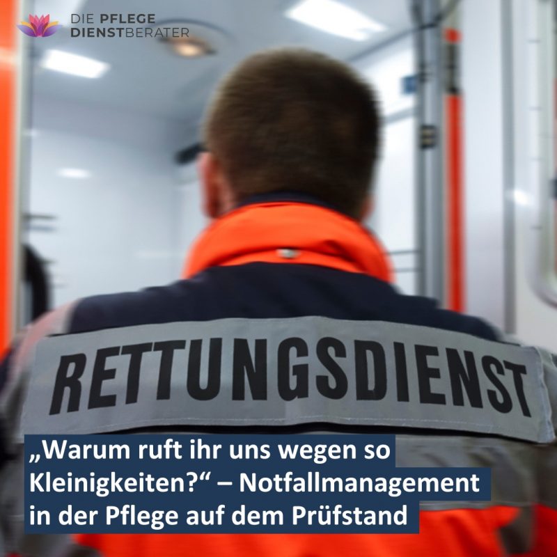 Notfallmanagement in stationären Langzeitpflegeeinrichtungen
